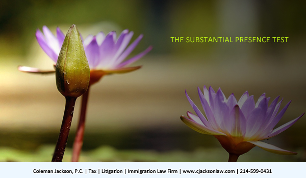 The Substantial Presence Test